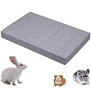 Hamiledyi Bunny Grinding Claw Pad Rabbit Lava Grinding Teeth Stone Hamster Chew Toy for Rat Gerbil Chinchilla Hedgehog Guinea Pig…