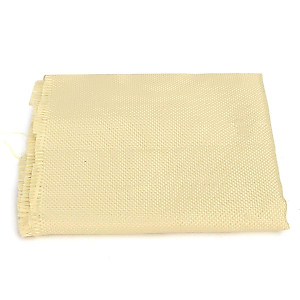 MILLY-US 37 Durable 200gsm Woven Kevlar Fabric Aramid Fiber Cloth Plain Color Yellow Twill Linear Density 1100 D DIY Crafts 100x30cm