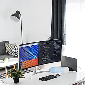 minimaliving Pencil Case,Colorful Silicone Waterproof Pencil Pouch Aesthetic Lightweight&Portable Pen Bag Stylish Small Office Supplies for Adults,Women and Men(Blue)