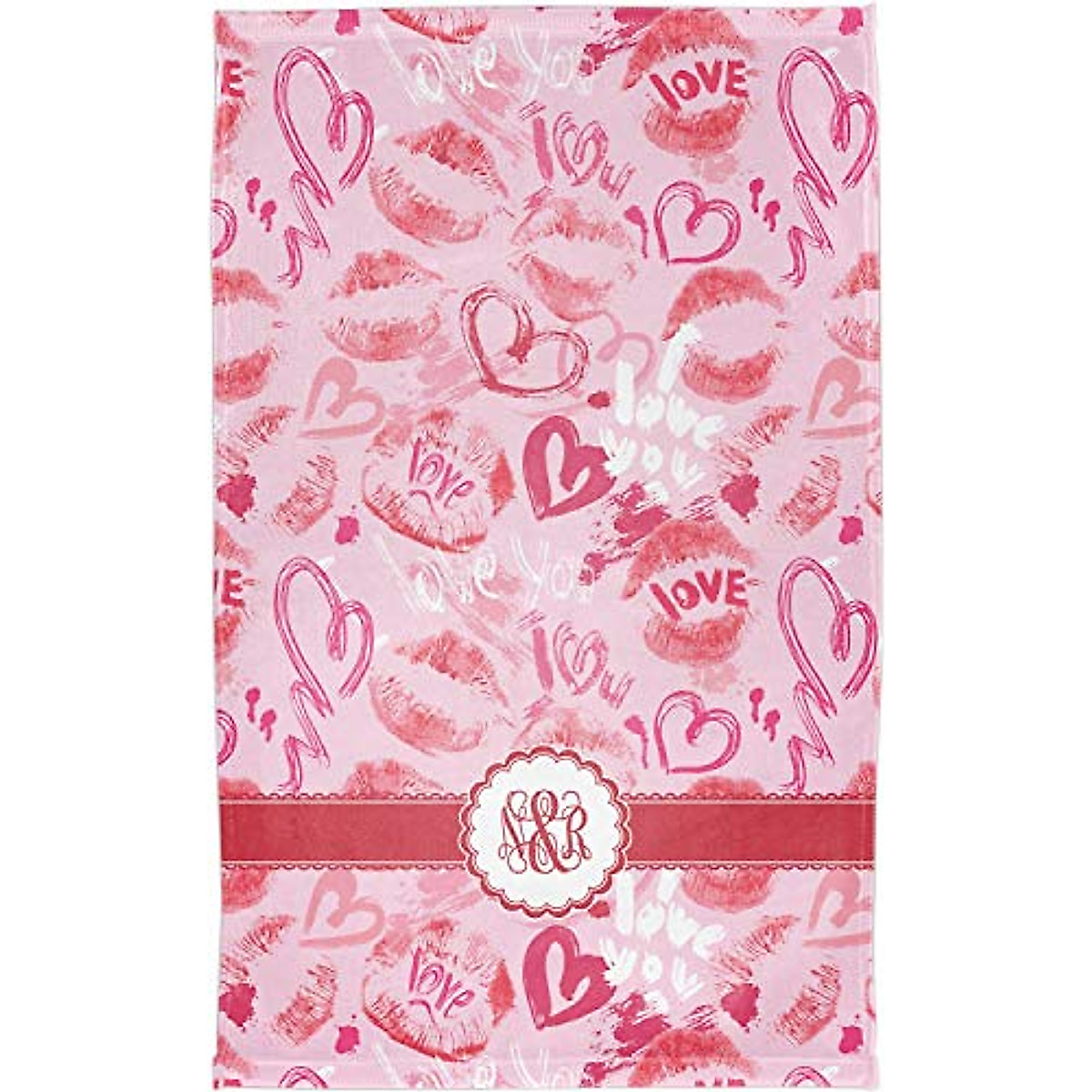 RNK Shops Lips n Hearts Finger Tip Towel - Full Print (Personalized)