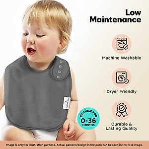 KiddyStar Baby Bibs for Boys & Girls - Organic Cotton Bibs, Bandana Bibs, Drool Bibs, Teething Bibs, Toddler Bibs - Gift