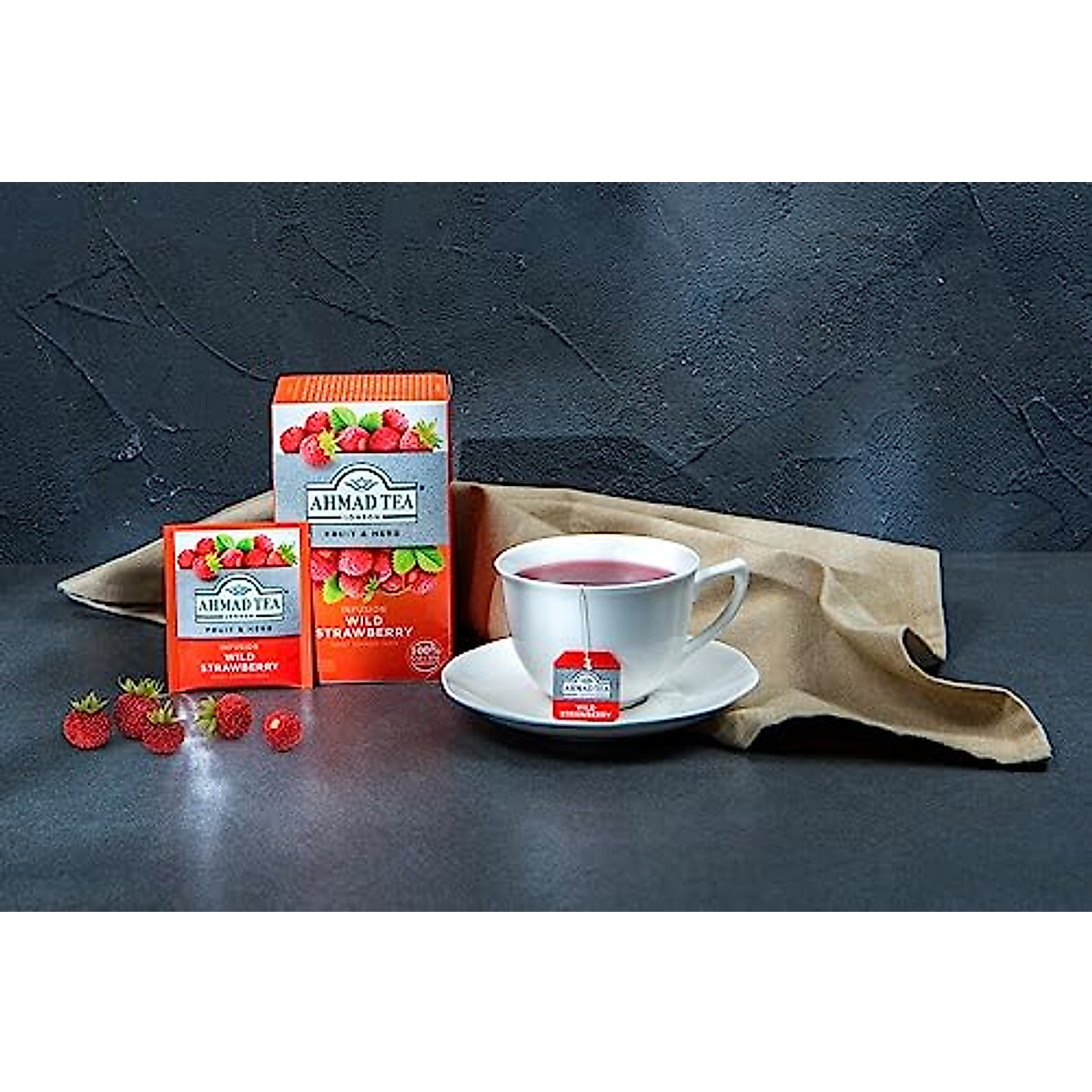 Ahmad Tea English Fruit & Herbal Infusions, Wild Strawberry Refresh Fruit & Herbal Tea