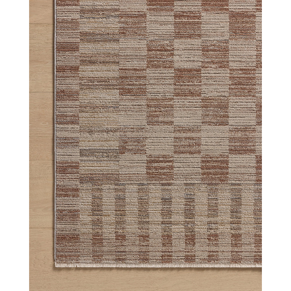 Loloi Amber Lewis Cali Collection CIL-06 Brick/Natural 6'-7" x 9'-2" Area Rug