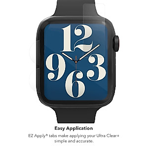 ZAGG InvisibleShield Ultra Clear - Film Screen Protector - Made for Apple Watch Series 6, SE (2020), Series 5 and Series 4 (44mm) - Clear, 200206861