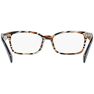 Prada PR18TVF - CO51O1 Eyeglasses HAVANA/EARS AVIO BLUE FRAME w/Demo Lens 53 mm