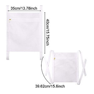 KASCLINO Sneaker Washing Machine Bag, Laundry Dryering Net Bag for Shoes Portable Sneaker Mesh Washing Bag with Elastic Strap Zip Closure for Boost Slipper Shoes