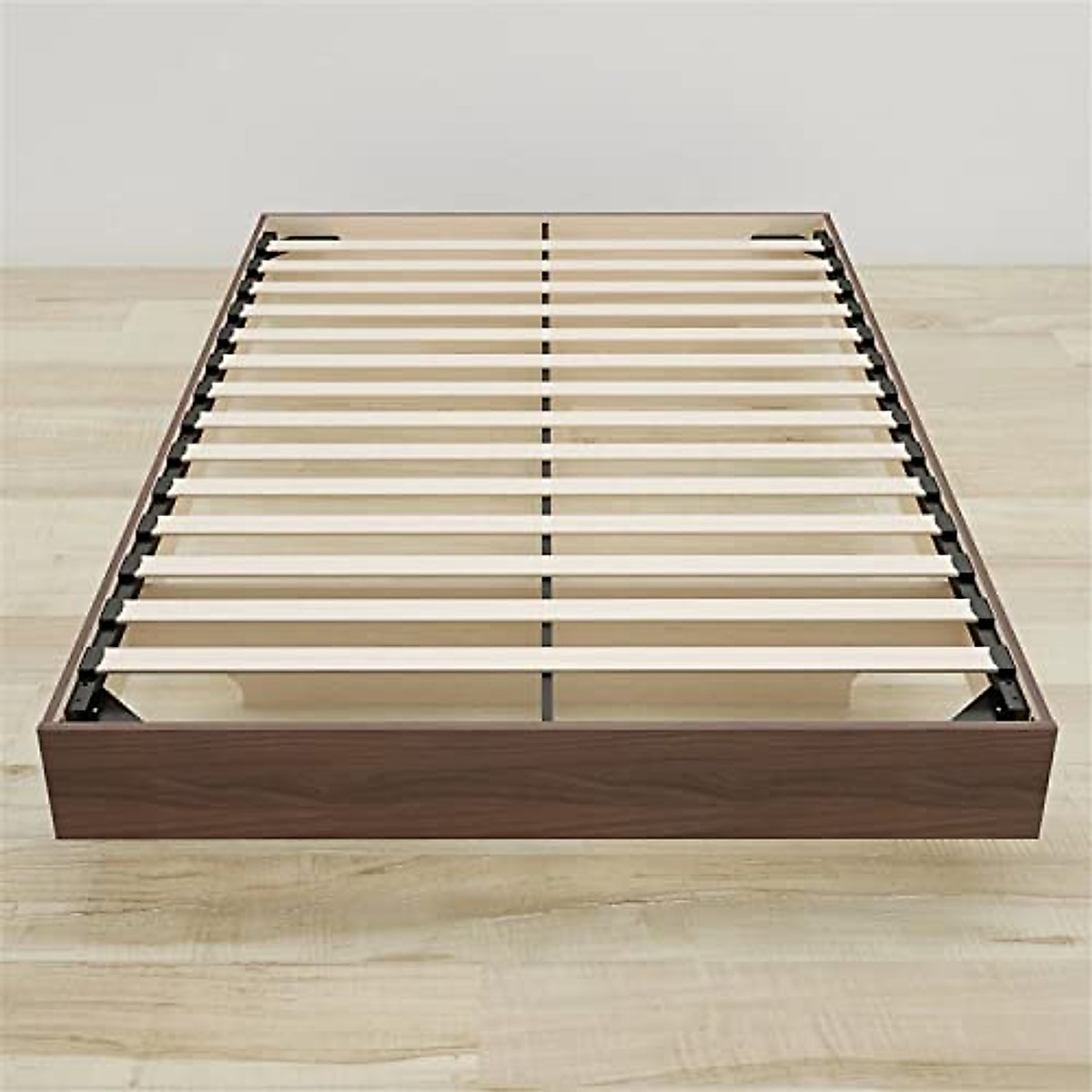 Nexera Alibi Full Size Platform Bed, Walnut
