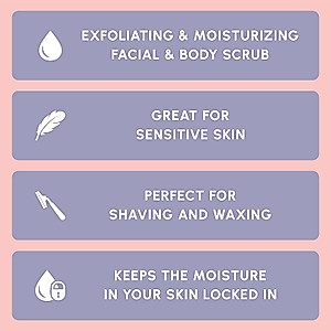 Brooklyn Botany Dead Sea Salt and Coconut Milk Body Scrub - Moisturizing and Exfoliating Body, Face, Hand, Foot Scrub - Fights Stretch Marks, Fine Lines, Wrinkles - Great Gifts for Women & Men - 10 oz