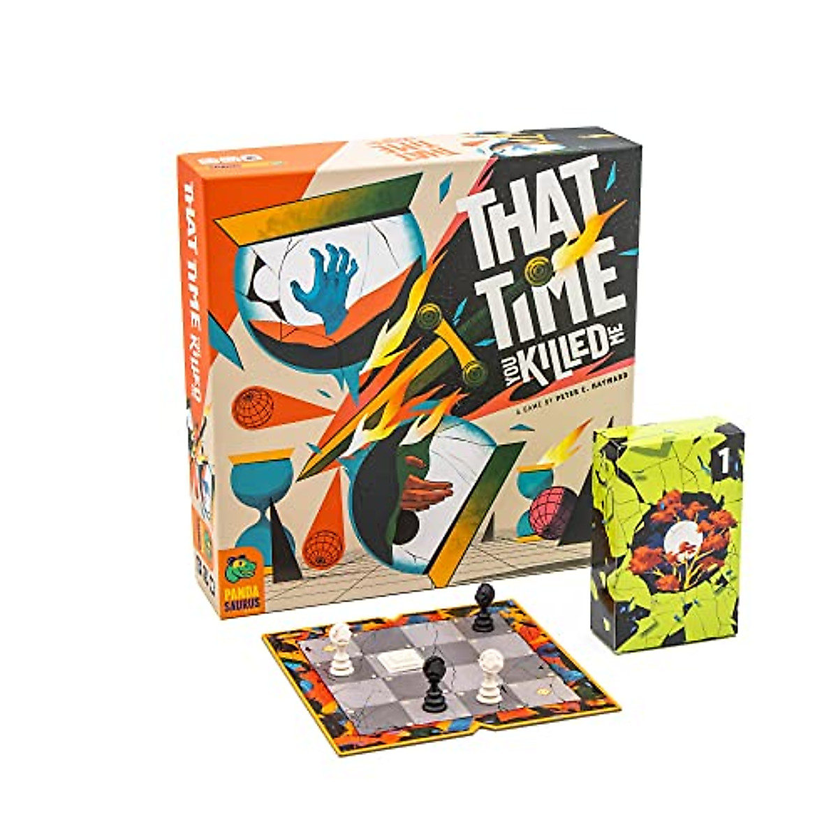 That Time You Killed Me Board Game - A Unique Narrative Game of Time Travel and Rivalry! Sci-Fi Strategy Game for Kids and Adults, Ages 14+, 2 Players, 15-30 Minute Playtime, Made by Pandasaurus Games