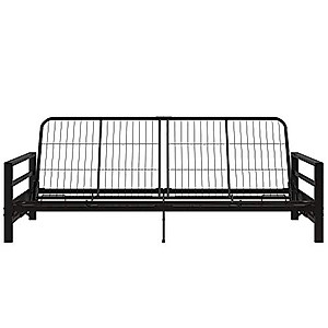 DHP Miles Metal Futon Frame, Black