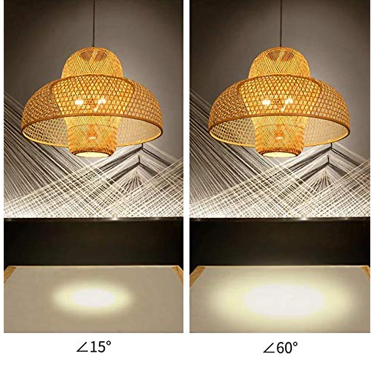 Adjustable Light Beam PAR20 PAR16 LED Spot Light Bulb 15°-60° Multi Angle Ceiling Recessed Lamp I 12W Down Light for Restaurants Display Gallery - Warm White