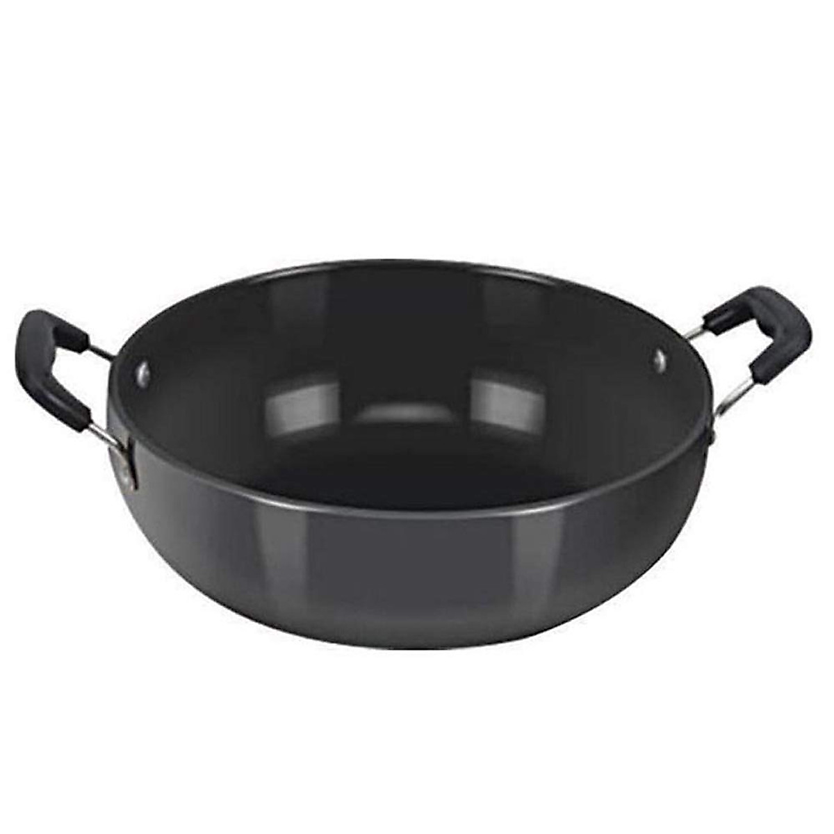 Satre Online and Marketing Hindalco Aluminium Kadai,Cookware Pan Size No-12, 3 mm,Aluminium Kadai,Kadhai Pan,Frying Pan