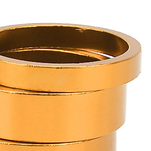 5 Pieces Mountain Bike Front Fork Washer, Stem Headset Spacer Fork Gasket(Gold)