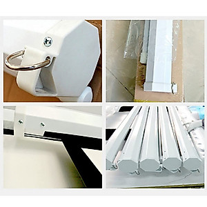 Projector Screen Viewing Area Motorized Projector Screen with Remote Control Matte White for Home Theater Camping and Recreational Events