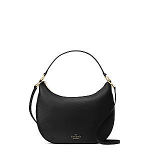 Kate Spade Weston Leather Shoulder Crossbody Bag Purse Handbag (Black)