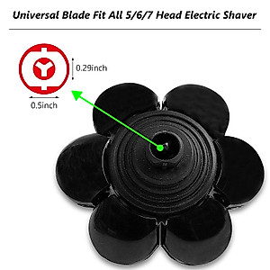 8 Heads Beard Cutter Replacement Blade, 8 Heads Electric Shaver, Bald Head Shaver Replacement Blades, Easy Install Electric Razor Shaver Head for Bald and Face