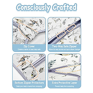 TOTBASIC Baby Sleep Sack 2-Pack, Light & Soft Unisex-Baby Wearable Blanket, 2-Way Safe Zippers Sleepsack for Babies 0-3-6-12-18-24 Months 0.5 TOG