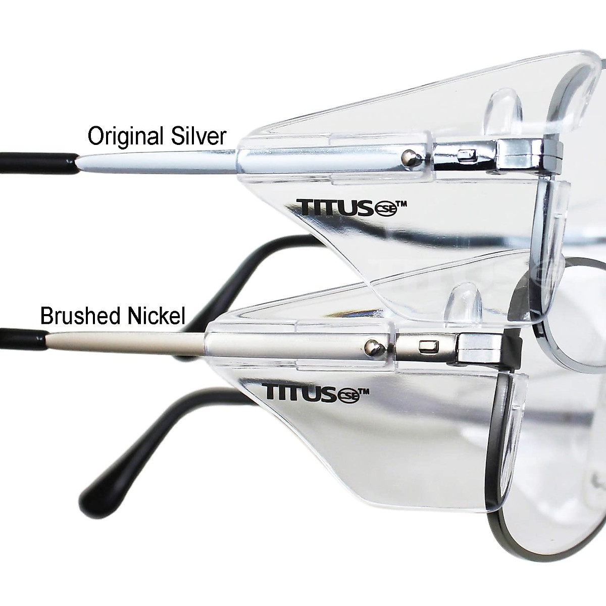 TITUS G77 Premium Metal Frame Aviator Z87+, Z87.1 Safety Glasses Side Shield Motorcycle Shooting DOT ANSI CE Approved Eyewear