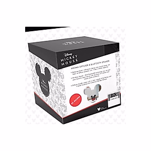 Disney Mickey Mouse Ultrasonic Diffuser with Built-in Bluetooth Speaker, Classic Disney Character Design, Last up to 8 Hours, 100 ML Tank Capacity, Bluetooth 5.1