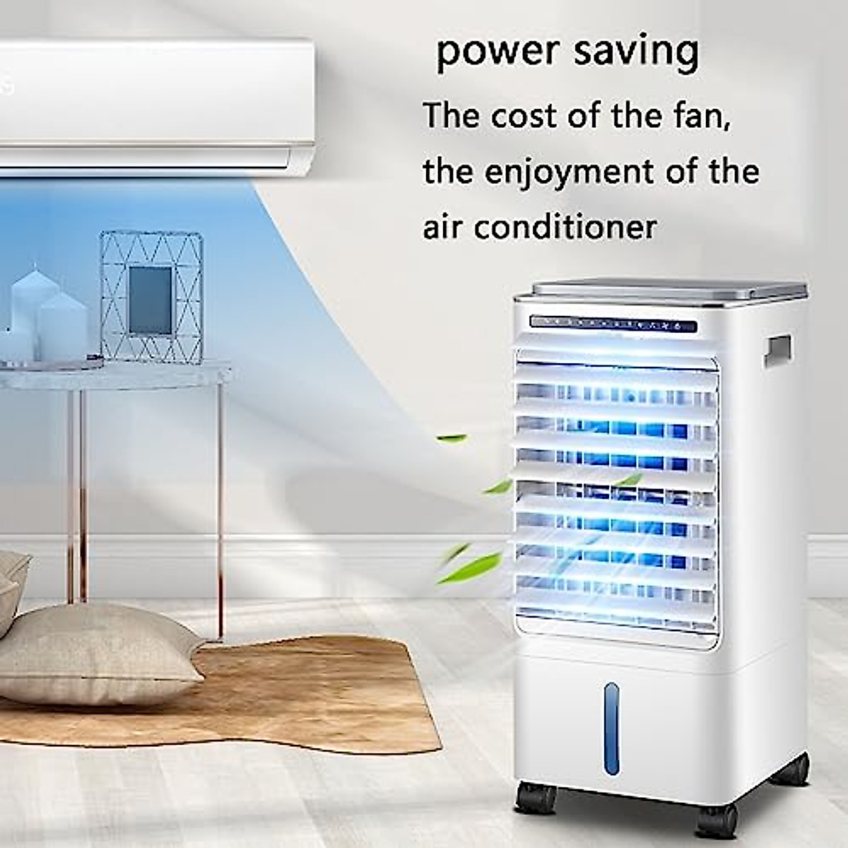 Portable air conditioner,3-IN-1 Air Cooler,cooling fan,120°Oscillation,Clean air,wide angle blower,move silently,ac unit for bedroom,humidifier,power saving,suitable for bedroom,office,RV