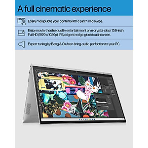 HP Envy 15.6” FHD 2-in-1 Touchscreen Laptop | Intel Core i5-1240P | Intel Iris Xe Graphics | 12GB RAM | 256GB SSD | Backlit | Fingerprint | Windows 11 Home | Bundle with Stylus Pen