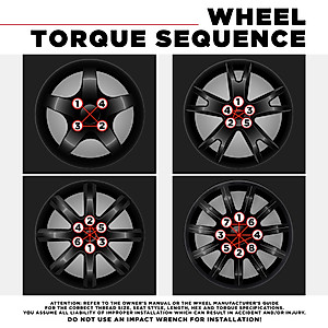 White Knight 1707SBK-20AM Black Chrome M12x1.50 Bulge Acorn Lug Nut, 20 Pack