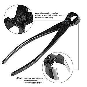 Trunk Splitter Bonsai Tools,205mm,Professional Garden Branch Cutter Beginner Bonsai Tools,Zinc Alloy Round,Trunk Splitter Scissors