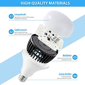 HPUSN Softbox Lighting Kit 2x76x76cm Professional Continuous Studio Photography Photo Studio Equipment with 2pcs E27 Socket 85W 6500K LED Bulbs for Portrait and Product Shooting
