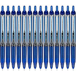 PILOT Precise V7 RT Refillable & Retractable Liquid Ink Rolling Ball Pens, Fine Point (0.7mm) Blue, 14-Pack (15196)