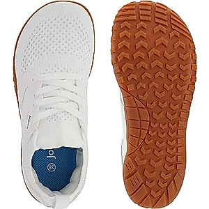 Joomra Women Trail Barefoot Shoes Size 6.5 Wide Toe Box Running Jogging Tennis Fitness Outdoor Zero Drop Camping Lifting Trekking Flat Training GMY Sneakers White 37