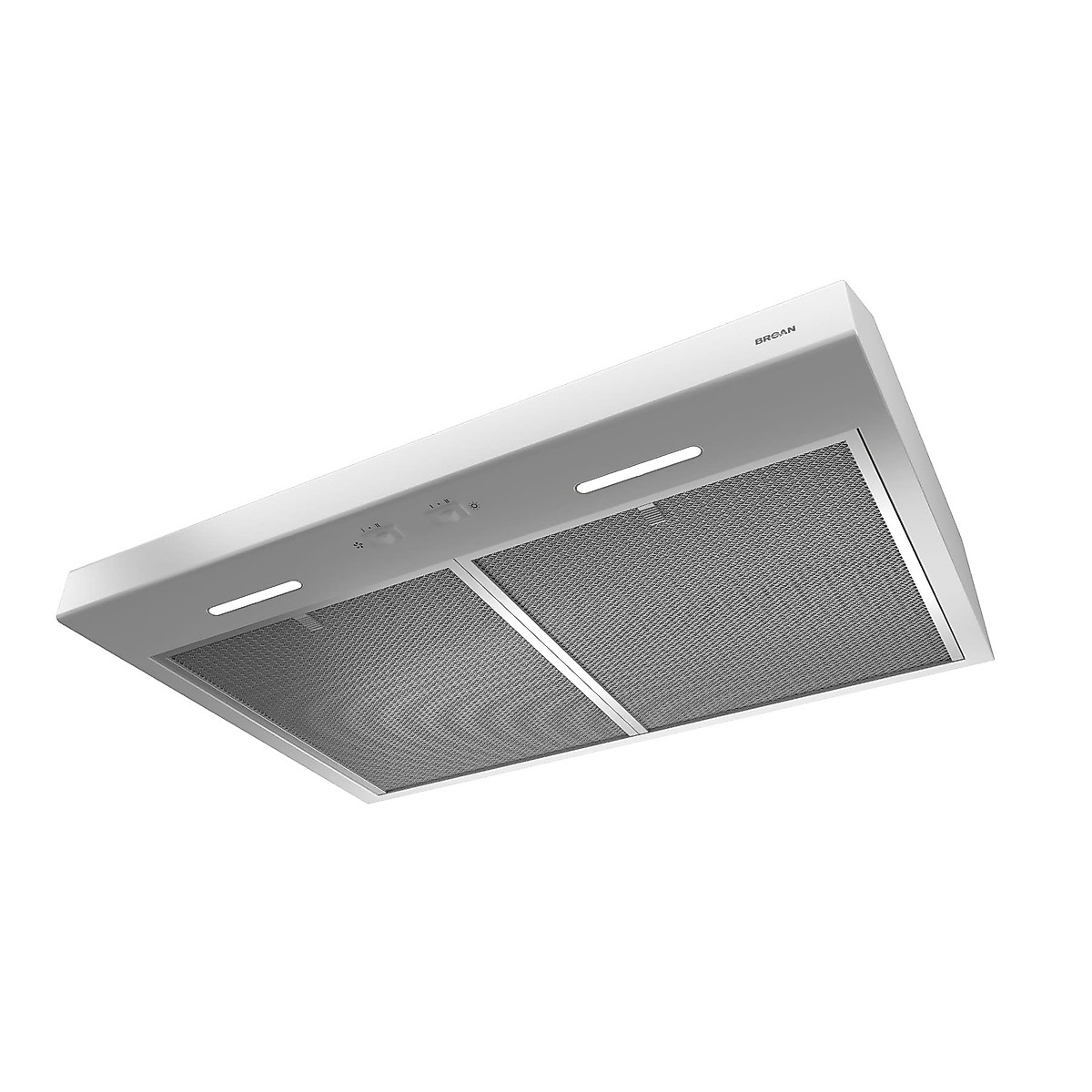 Broan-NuTone BCSEK136WW Energy Star Certified Glacier Series Under-Cabinet, 300 Max Blower CFM, 1.5 Sones Range Hood, 36-Inch, White