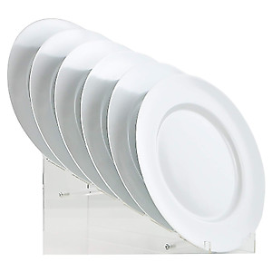 Calypso Basics by Reston Lloyd Melamine Salad Plate, Set of 6, White,72300SET