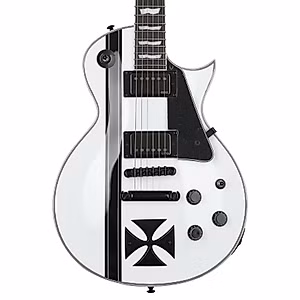 ESP LTD Iron Cross James Hetfield Signature Electric Guitar with Case, Snow White