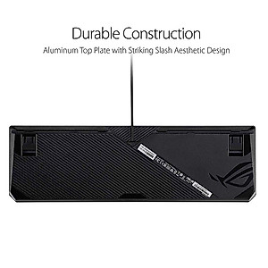 ASUS RGB Mechanical Gaming Keyboard - ROG Strix Scope Deluxe | Cherry MX Silent Red Switches | 2X Wider Ctrl Key for FPS Precision | Gaming Keyboard for PC