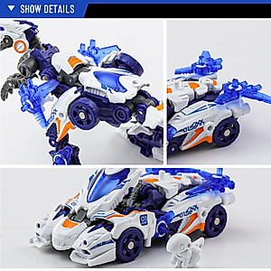 52TOYS BEASTDRIVE Wheel Raptor Deformation Toys Action Figure, Converting Toys in Vehicle and Beast, Perfect Birthday Party Gift for Teens and Adults