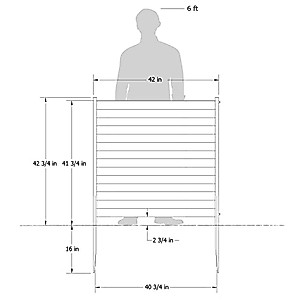 Enclo Privacy Screens 3.5ft H x 3.5ft W EC18002 Woodtek Vinyl Lincoln Outdoor Privacy Fence Panel Screen No-Dig Kit, Charcoal (2-Pack)