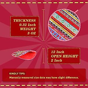 MHTTEC 12 Inch 2PCS Tortilla Warmer Pouch Corn Tortillera Cloth Microwaveable Warming Trays Taco Warmers for Kitchen Tortilla Warmer Container (Pink2 and Blue2)