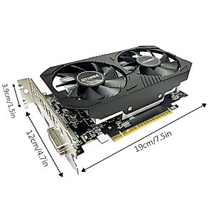 SAPLOS GeForce GTX 1050 Ti Gaming Graphic Card,4G,128 Bit,GDDR5,Video Card for PC,PCI Express X16 3.0 with Dual Cooling Fans for Computer Gaming GPU,DisplayPort,HDMI,DVI-D,Support 8K,DirectX 12