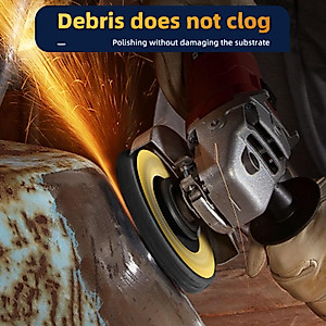 TOVERKAU 10 Pack 4.5 inch Strip Discs for Angle Grinder, Wire Stripping Wheel Paint Remover for Metal Surfaces, Abrasive Wheels Grinding Discs for Rust Welds Oxidation (4-1/2" x 7/8")