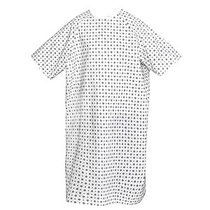 TALVANIA Unisex Patient Hospital Gown Back Ties Fits upto XXL (4 Pack)