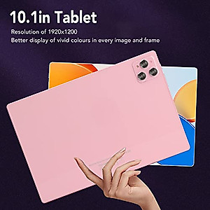 Naroote Office Tablet, 5G WiFi Dual Camera 4G LTE Gaming Tablet 10.1 Inch for Study (US Plug)
