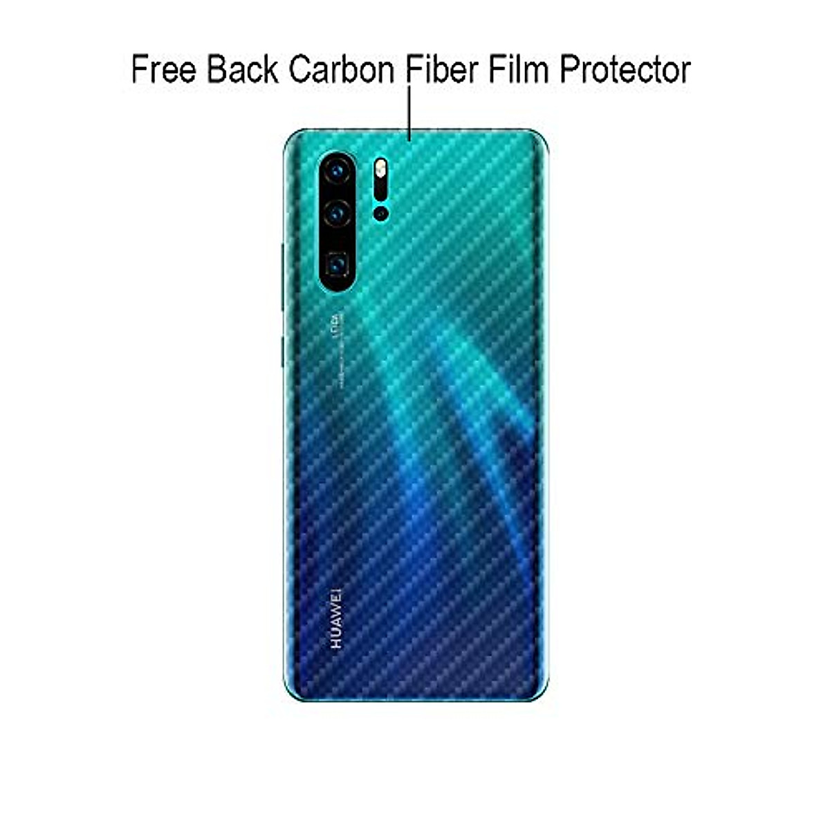 Ibywind 2 Pcs Screen Protector For Huawei P30 Pro 6.67",Flexible TPU Film,With 1Pc Camera Lens Protector,1Pc Back Film,Bubble Free[Easy to install]