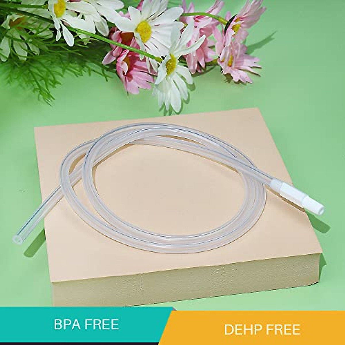 PumpMom Replacement Tubing for Spectra Synergy Gold Dual Adjustable Electric Breast Pump, BPA Free Replace Spectra SG Dual Powered Electric Breast Pump(Not Original Spectra Gold Accessories)