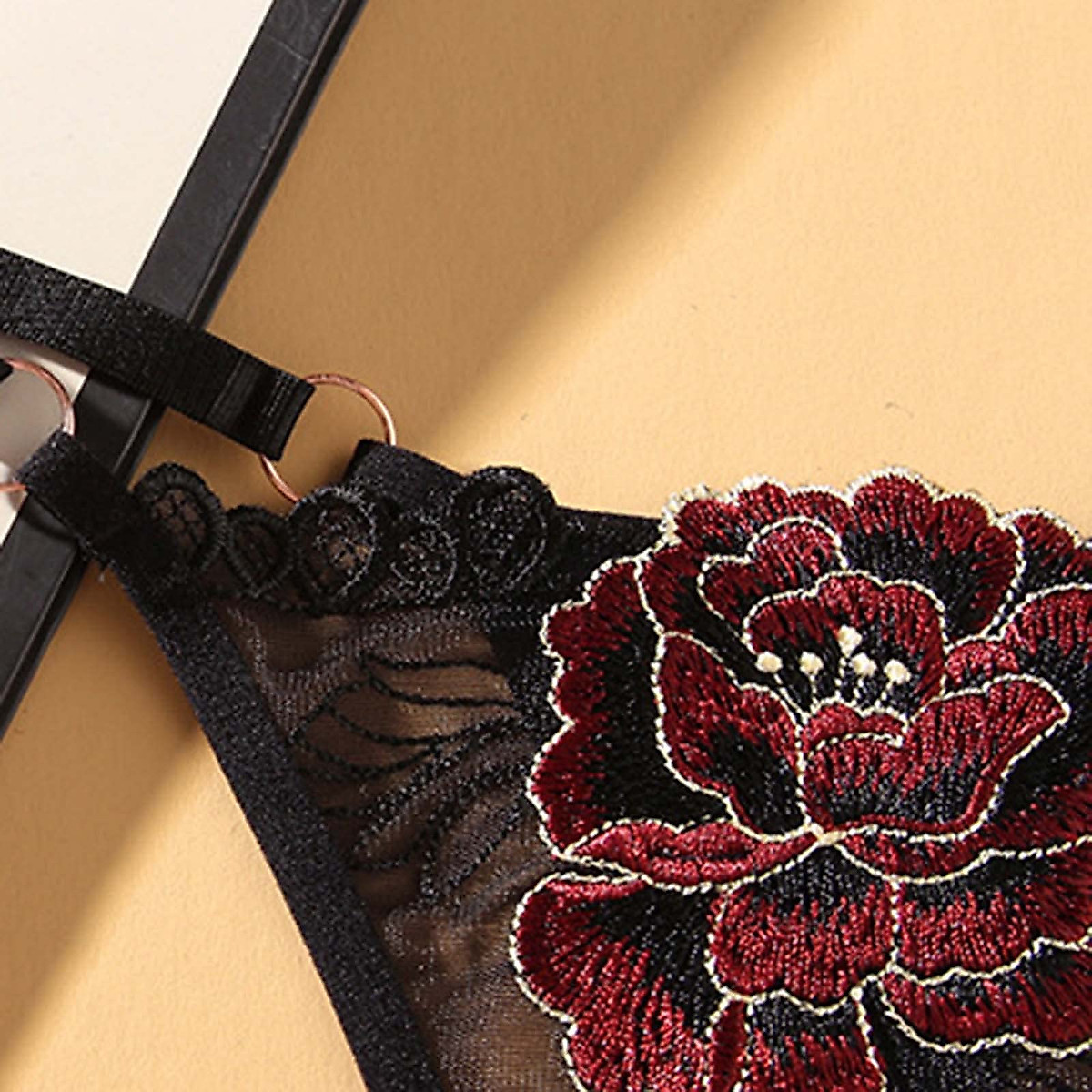 Remote Control Vibe for Woman Panties Women's Comfortable Rose Playful Hollowed Out Sexy Underwear