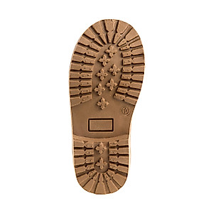 Rugged Bear Kids Hiking Outdoor Waterproof Lace-up Comfort Urban Styled Boots - Tan (size 1 Big Kid)