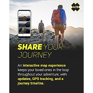 ACR Bivy Stick Satellite Communicator - Two-Way Global SMS, GPS Tracker for Hiking Safety, Off-Grid Communication, SOS Emergency Beacon, Satellite Messenger & Location Sharing - iOS/Android App
