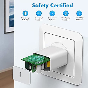 iPhone Fast Charger, Amoner 20W USB C Wall Charger with 3FT USB C to Lightning Cable MFi Certified Fast USB-C PD Charger for iPhone 12 12mini 12Pro 11 Pro SE XR XS Max X 8 Plus iPad Pro iPad Air