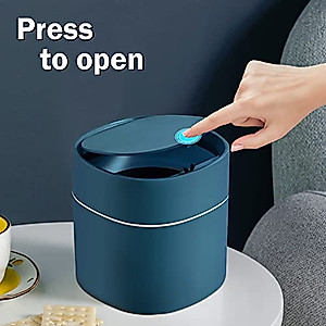 Business King Tiny Desk Trash Can with Lid 2 pcs & Trash Bag 360 pcs