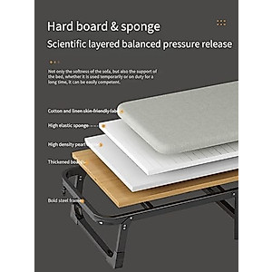 Thick Folding Mattress,Guest Mattress with Removable Cover,Soft Single Mattress Sponge Pad,Break/Nap Sofa Bed Mattress (Size : 190 * 80cm)