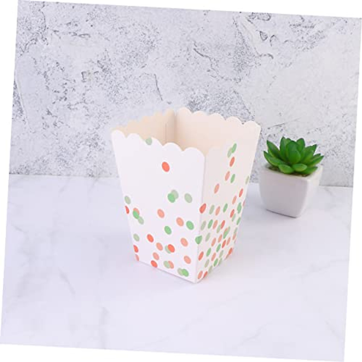 jojofuny 24pcs Popcorn Boxes Wedding Confetti Wedding Party Supplies Party Treat Boxes Candy Box Popcorn Treat Box Party Popcorn Boxes Set up Snack Box Chicken Popcorn Box Dessert